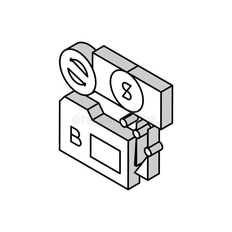 Reverse Ico Isometric Icon Vector Illustration Stock Vector ...