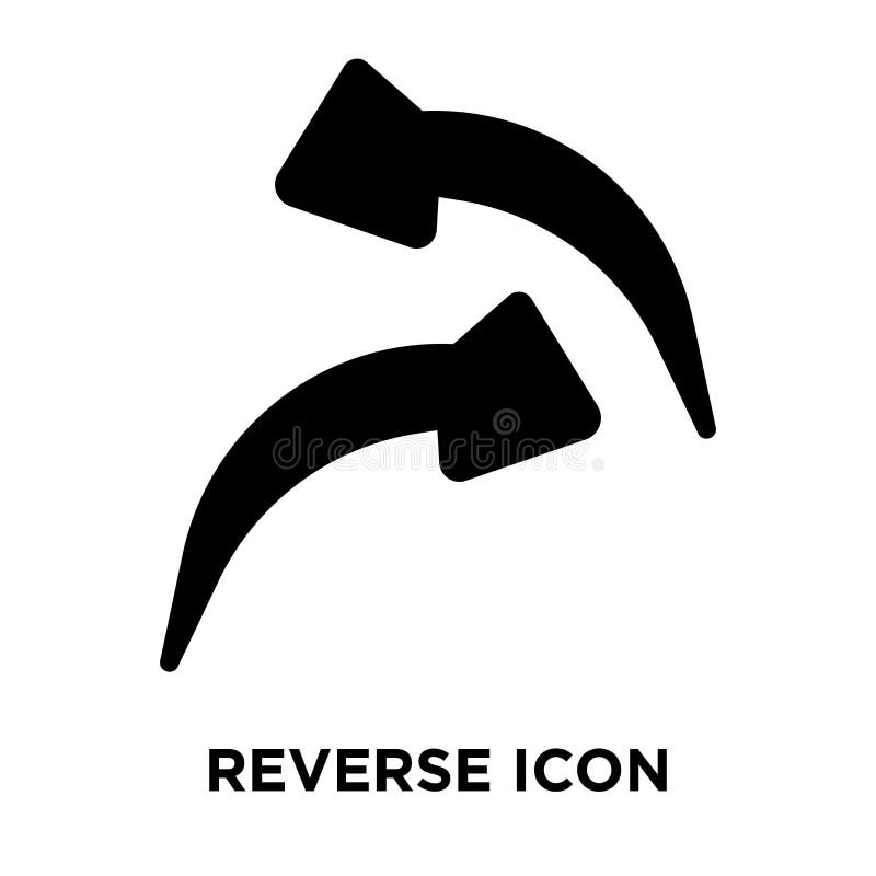 Back Or Reverse Icon Vector. Flip Over Or Turn Arrow Sign. Stock Vector ...