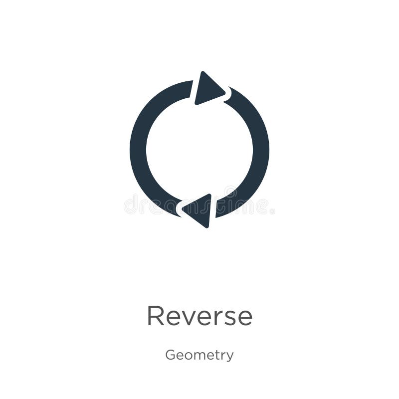 Reverse Icon Vector. Trendy Flat Reverse Icon from Geometry Collection ...