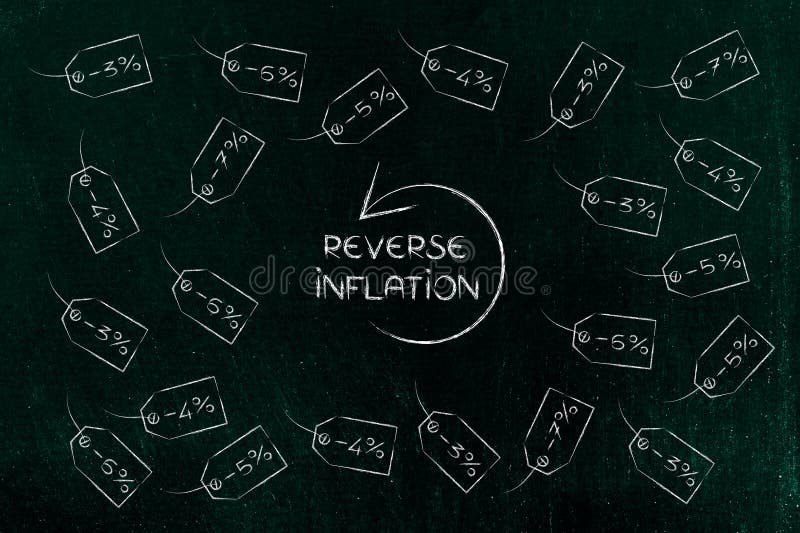 Reverse Inflation and Fix the Cost of Living Concept, Text and Arrow ...