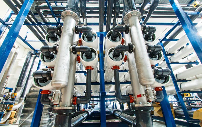Reverse Osmosis System for Water Drinking Plant. Stock Image - Image of ...
