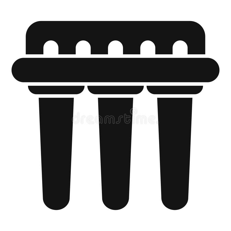 Reverse Osmosis Water Filter System Icon Showing Water Purification ...