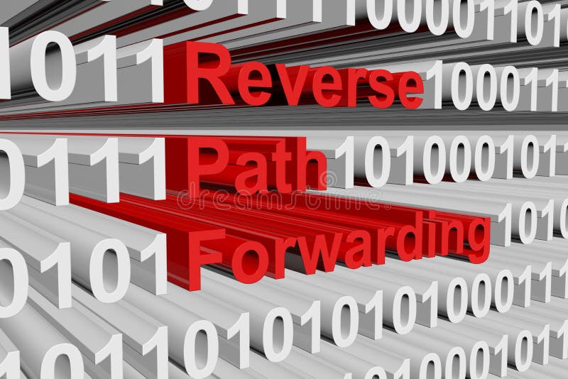 Reverse path forwarding stock illustration. Illustration of address ...