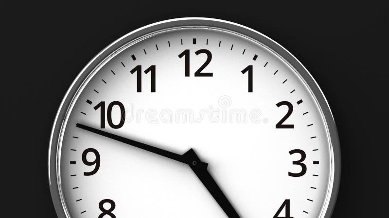 Reverse Rotation Clock stock footage. Video of fast, schedule - 74087192