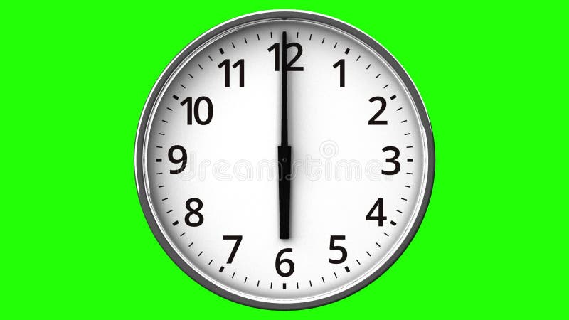 Reverse Rotation Clock stock video. Video of invert, green - 74043493