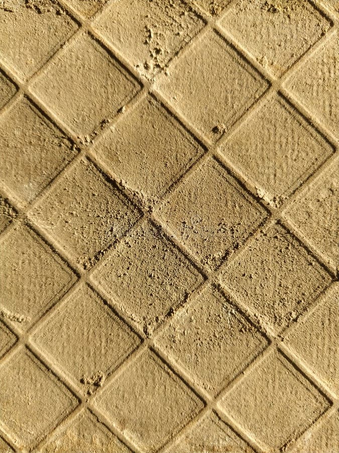 Reverse Side of Ceramic Tiles. Detailed Texture of Tiles. Lattice ...