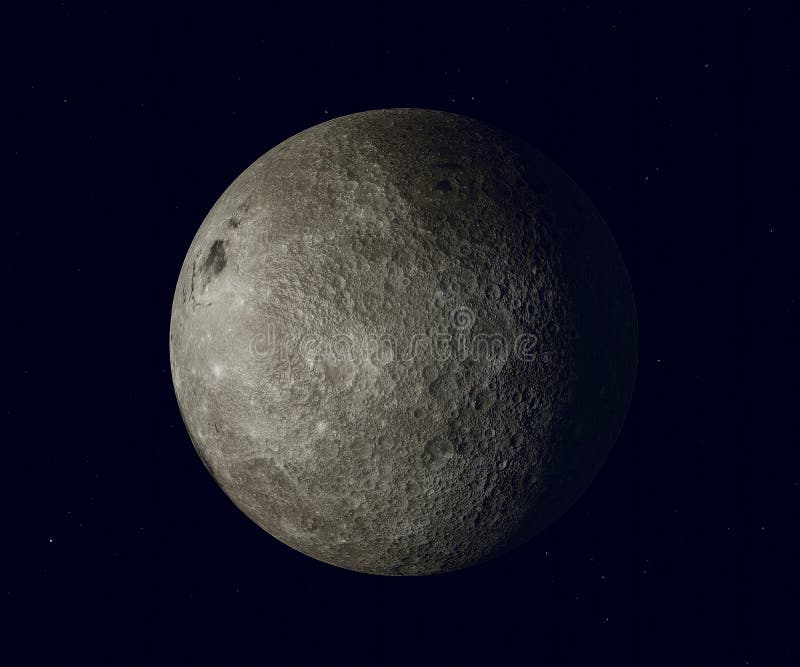 The Reverse Side of the Moon Stock Illustration - Illustration of ...