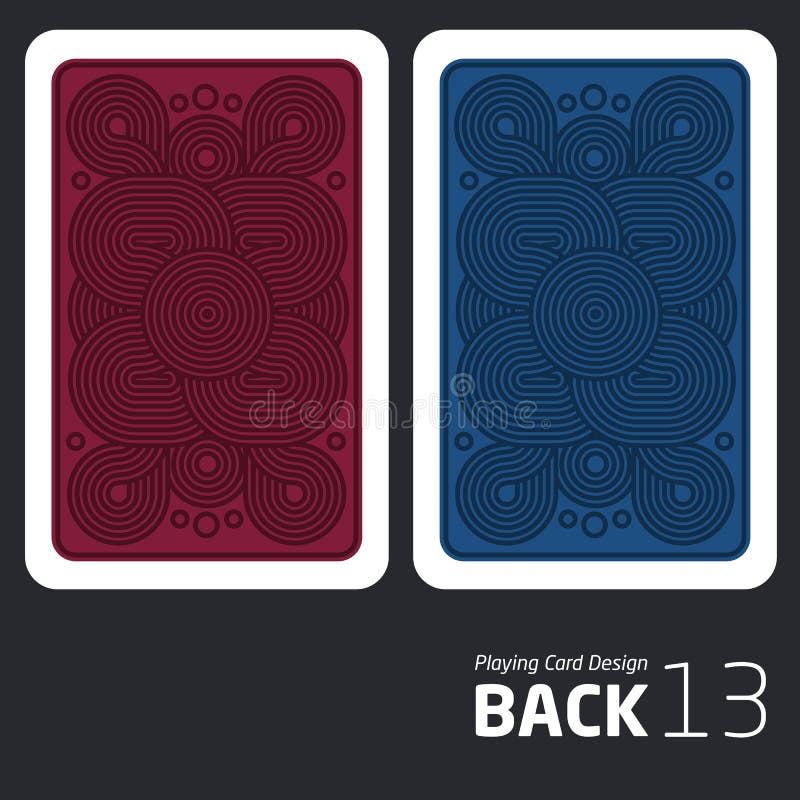 The Reverse Side of a Playing Card for Blackjack Other Game with Stock ...