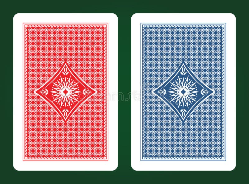 The Reverse Side of a Playing Card. Vector Illustrations Stock Vector ...