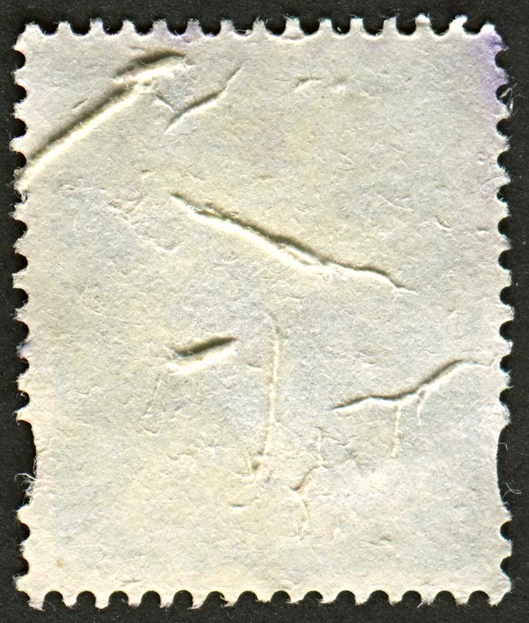 Reverse Side of a Postage Stamp. Stock Photo - Image of back ...