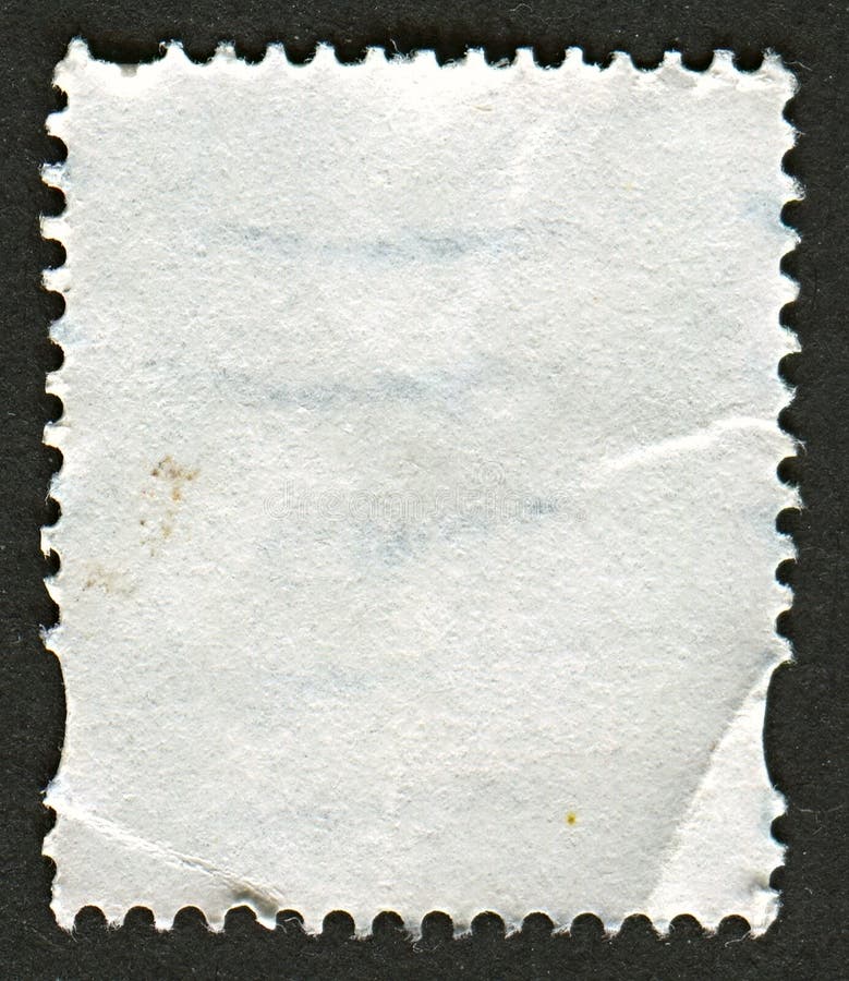 Reverse Side of a Postage Stamp. Stock Image - Image of design, empty ...