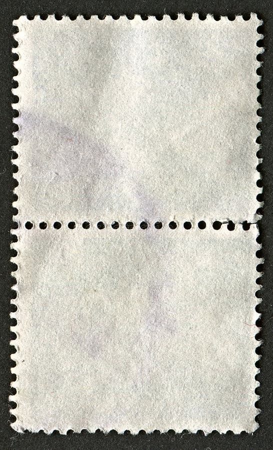 Reverse Side of a Postage Stamp. Stock Photo - Image of black, mail ...