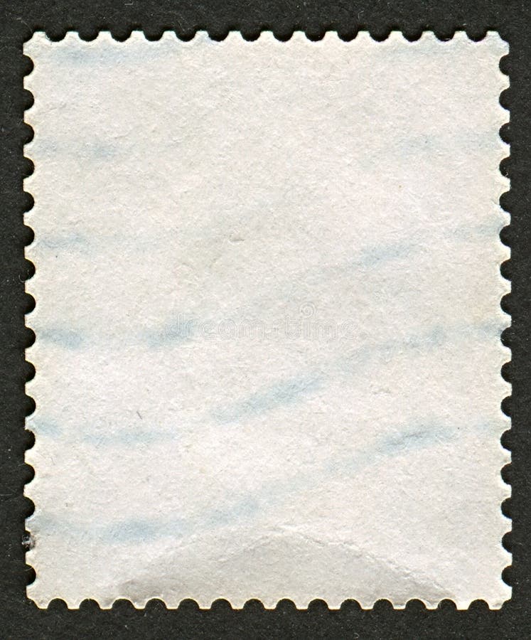Reverse Side of a Postage Stamp. Stock Image - Image of philatelic ...