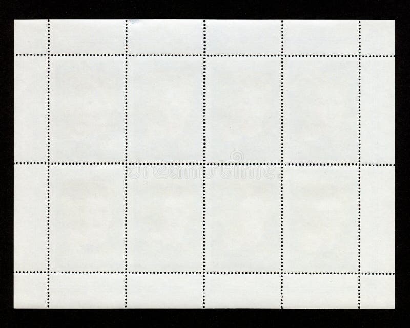 Reverse Side of a Postage Stamp. Stock Photo - Image of frame, paper ...