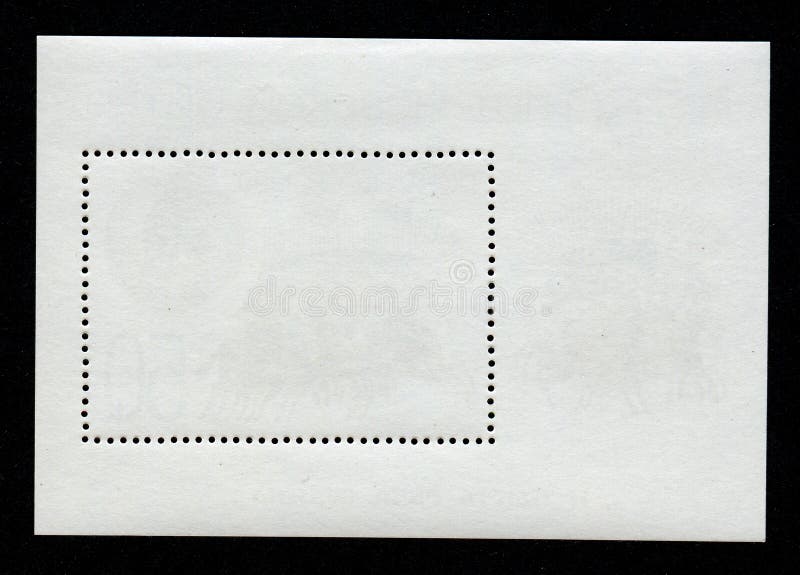 Reverse Side of a Postage Stamp. Stock Image - Image of correspondence ...