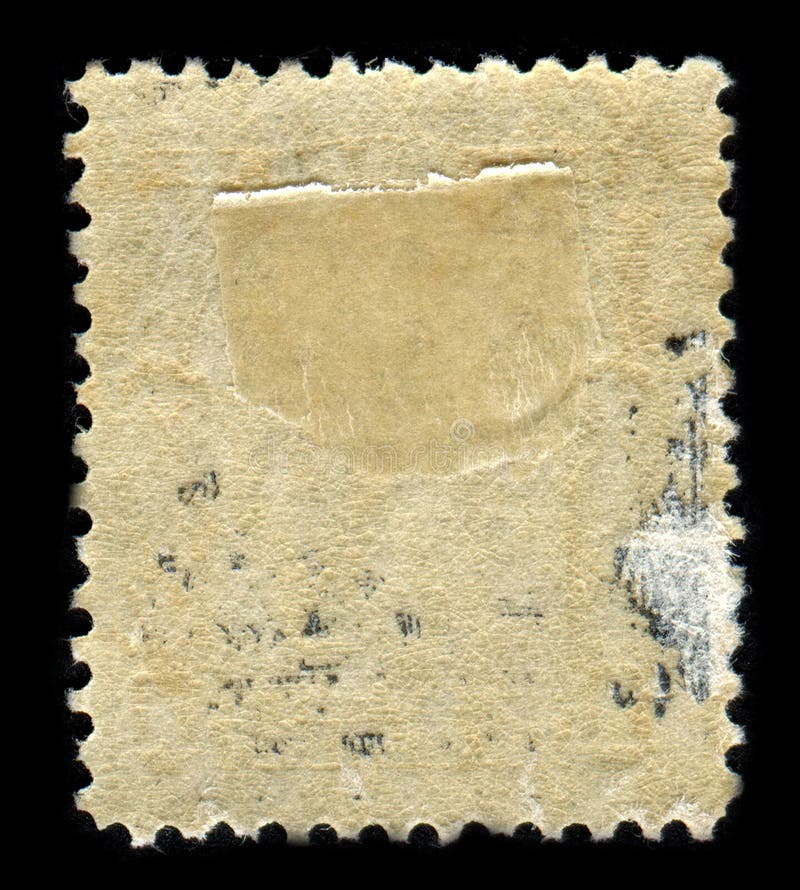 Reverse Side of a Postage Stamp. Stock Photo - Image of blanked, back ...