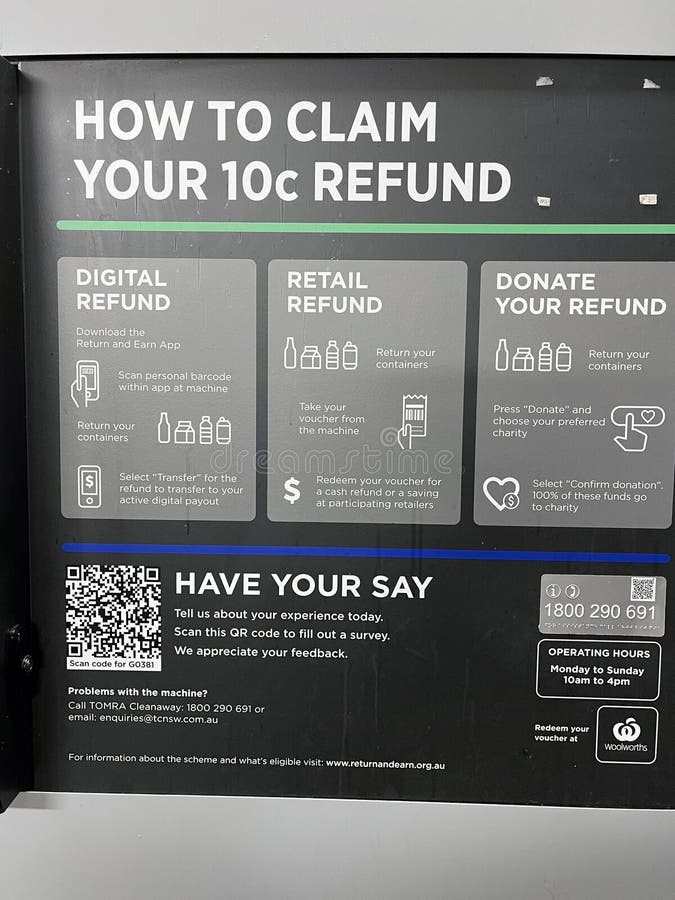 Reverse Vending Machine Eligible Containers Poster and Instructions on ...