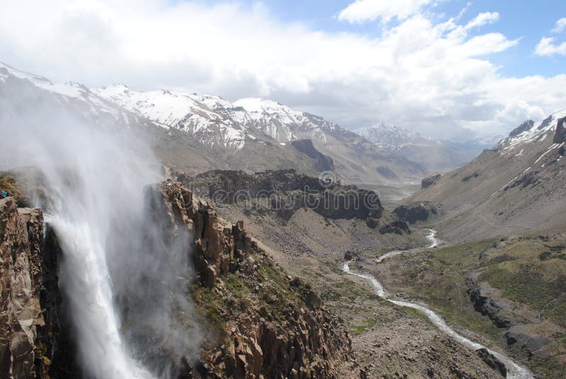 Reverse Waterfall and Nature Stock Image - Image of mountains, reverse ...