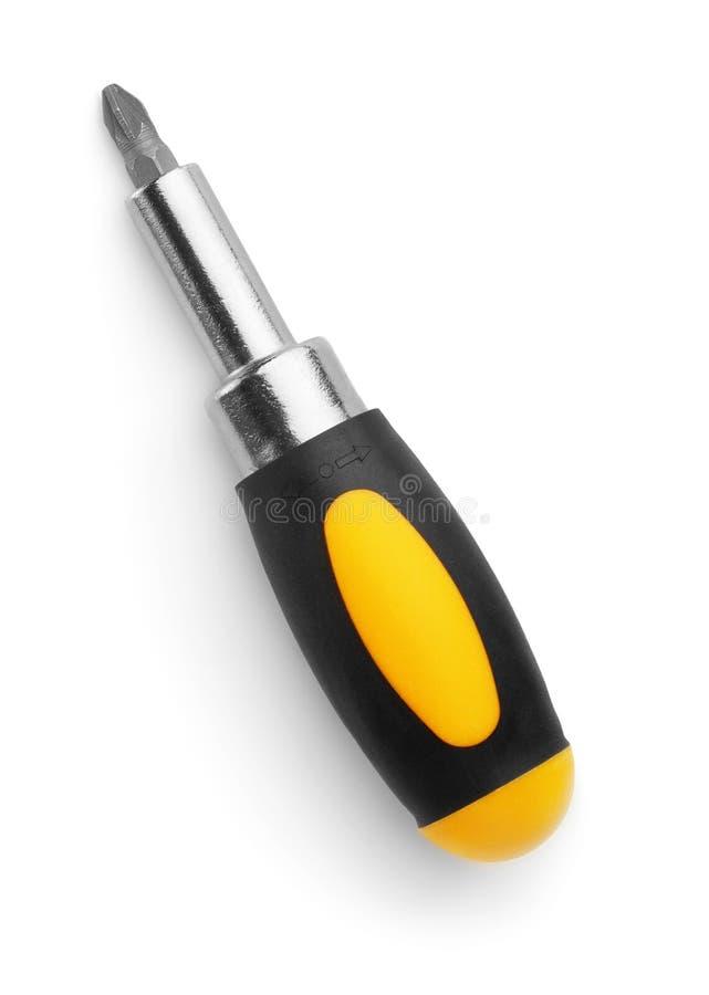 Reversible Screwdriver with Interchangeable Bit Stock Photo - Image of ...