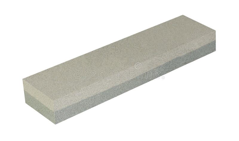 Reversible Water Whetstone on White Background Stock Image - Image of ...