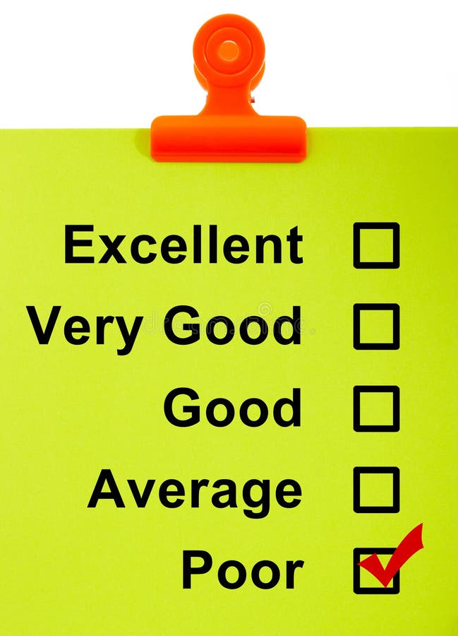 Review on Clipboard Shows stock illustration. Illustration of failure ...