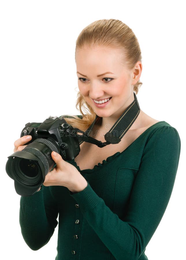 Review good shots stock photo. Image of head, photographer - 38558842