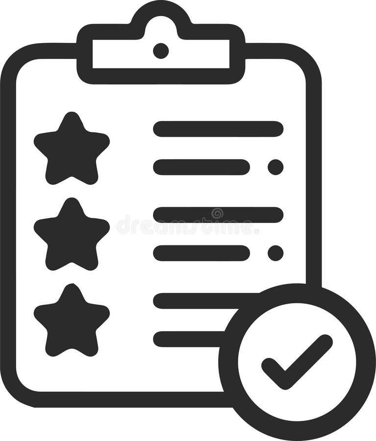 Review Icon, Feedback Icon, Customer Review Black Vector Icon. Stock ...