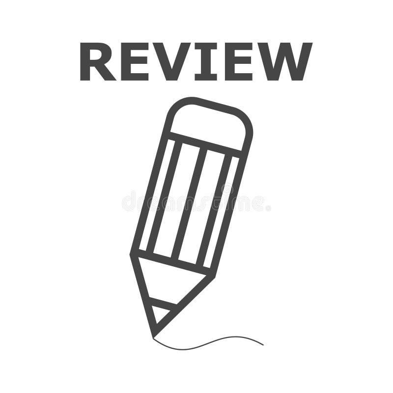 Review Icon, Simple Vector Icon Stock Illustration - Illustration of ...