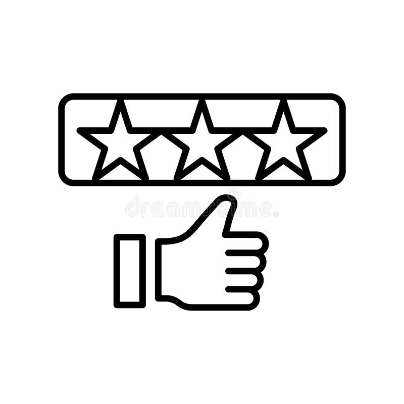 Review Icon Vector Isolated on White Background, Review Sign , Thin ...