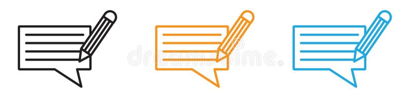 Review Icon Vector Logo Set Collection for Web App Ui Stock ...