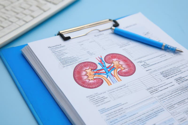 Review of Kidney Function Results with Detailed Medical Documents on a ...