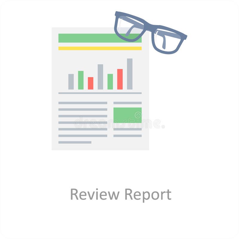 Review Report stock vector. Illustration of chart, concept - 264949693