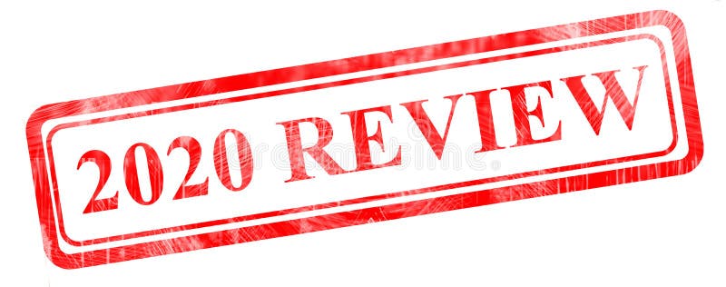 2020 Review Seal Sealed Red White for Background - 3d Rendering Stock ...