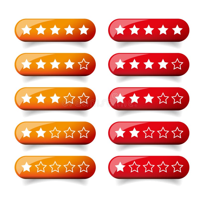 Review Star button vector stock vector. Illustration of concept - 89140512
