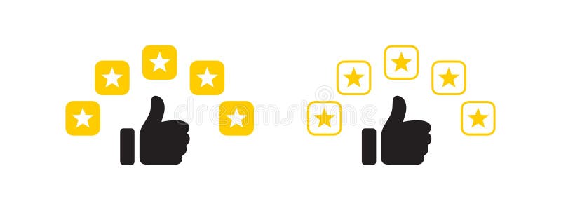 Review Star Rating and Feedback. Product Rating Stock Illustration ...
