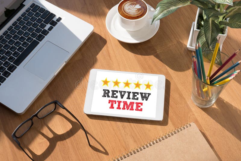 Review Time words Concept stock image. Image of manager - 68082669