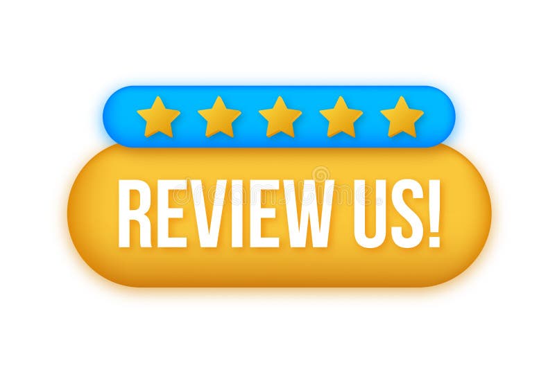 Review Us. Speech Bubble on White Background Stock Vector ...