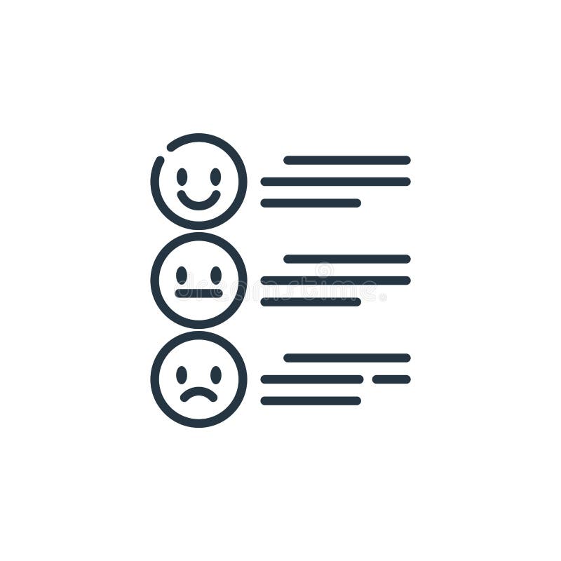 Review Vector Icon. Review Editable Stroke. Review Linear Symbol for ...