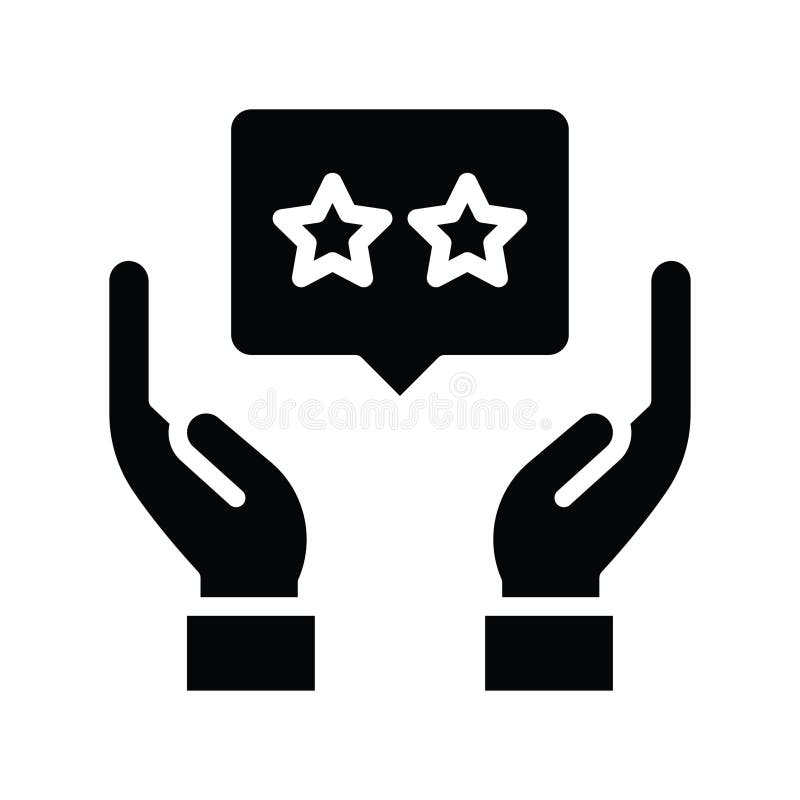 Review Vector Solid Icon Design Illustration. Product Management Symbol ...