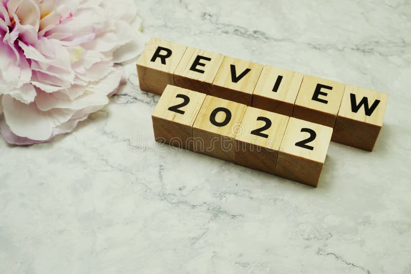 Review 2022 Word Alphabet Letters on Marble Background Stock Photo ...
