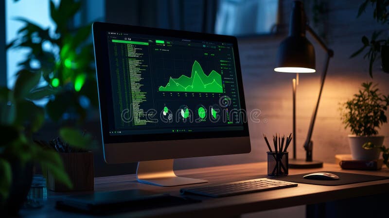 Reviewing the Creative Software Interface on a Computer Featuring a ...