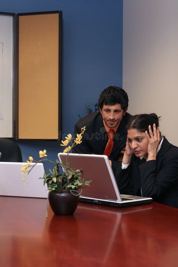 Reviewing the Numbers stock photo. Image of computer, people - 5115008