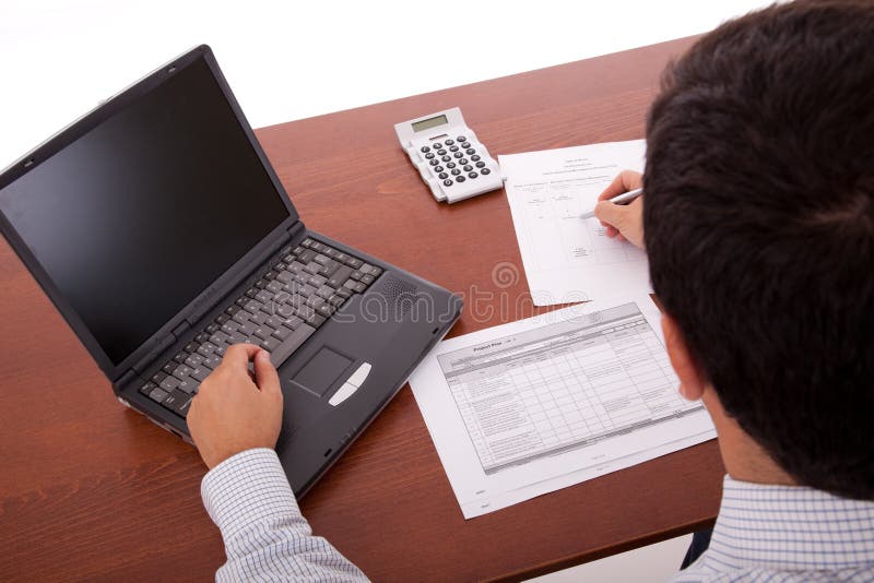 Reviewing the project stock photo. Image of commercial - 11787484