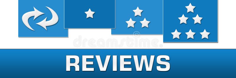 Reviews Blue Stripes on Top Stock Illustration - Illustration of ...