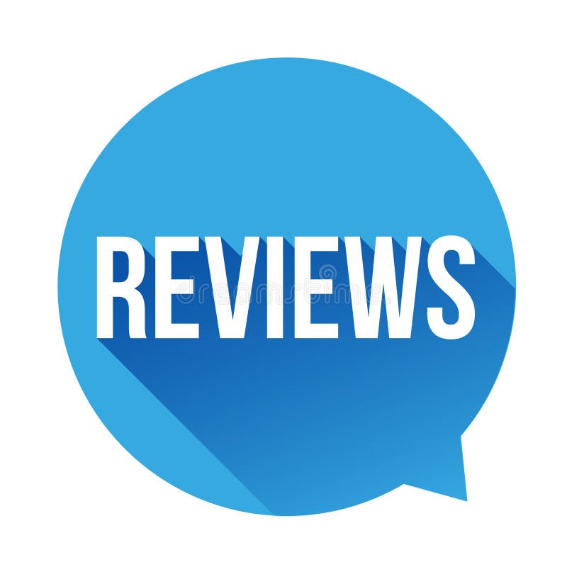 Reviews Button Vector Speech Bubble Stock Vector - Illustration of ...