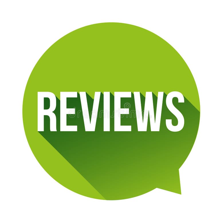 Reviews Button Vector Speech Bubble Stock Vector - Illustration of ...