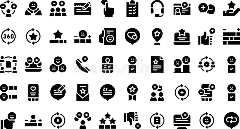 Reviews and Feedback Icons High-Quality Vector Icons Collection with ...