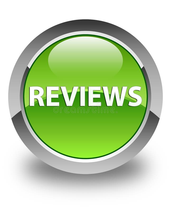 Reviews Glossy Green Round Button Stock Illustration - Illustration of ...