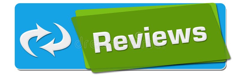 Reviews Green Blue Rotated Square Stock Illustration - Illustration of ...