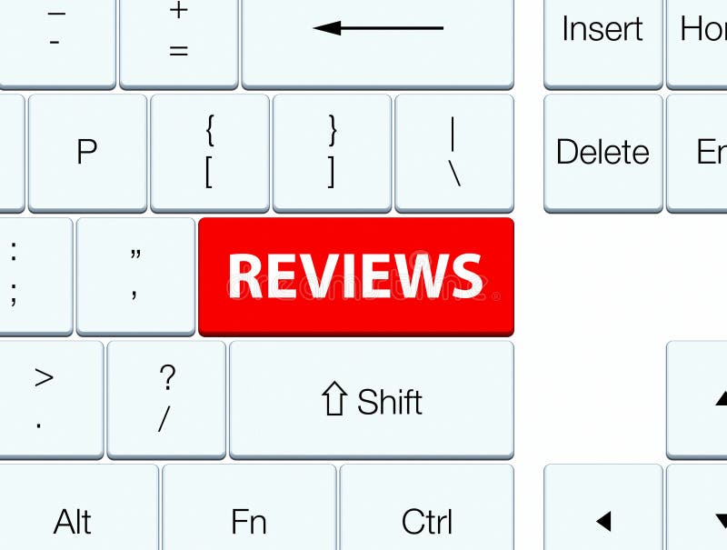 Reviews Red Keyboard Button Stock Illustration - Illustration of ...